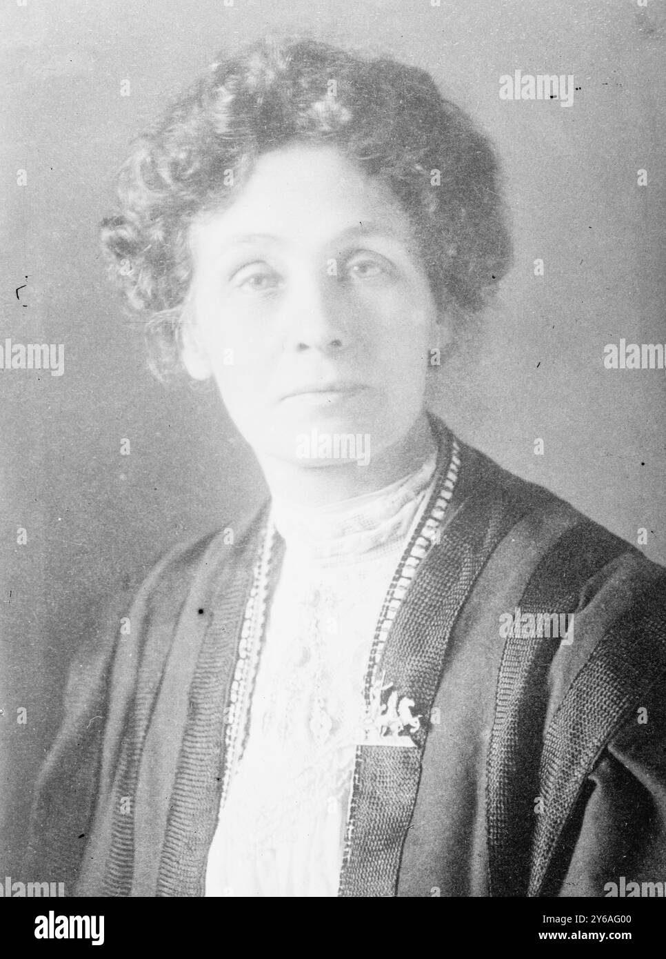 Emmeline pankhurst 1858 1928 leader british Black and White Stock ...