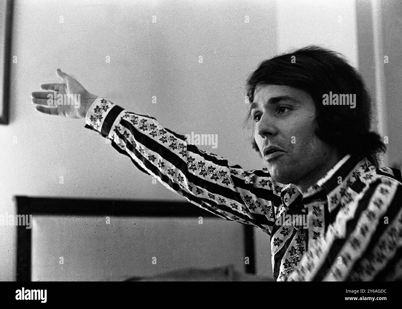 Spanish popular singer Raphael (born Miguel Rafael Martos Sánchez ...