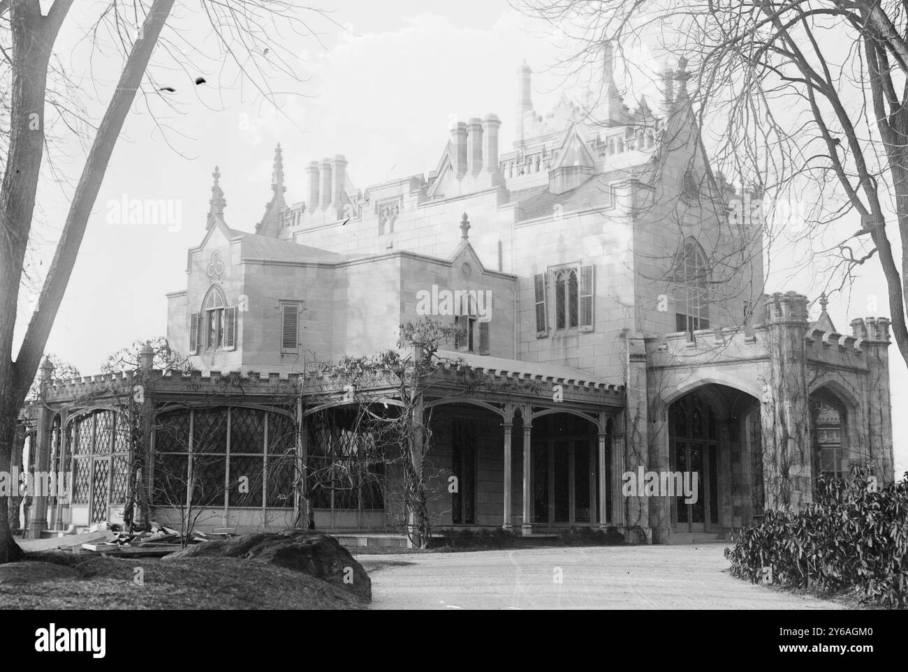 Helen Gould's Tarrytown House, Photo shows Lyndhurst, home of Helen ...