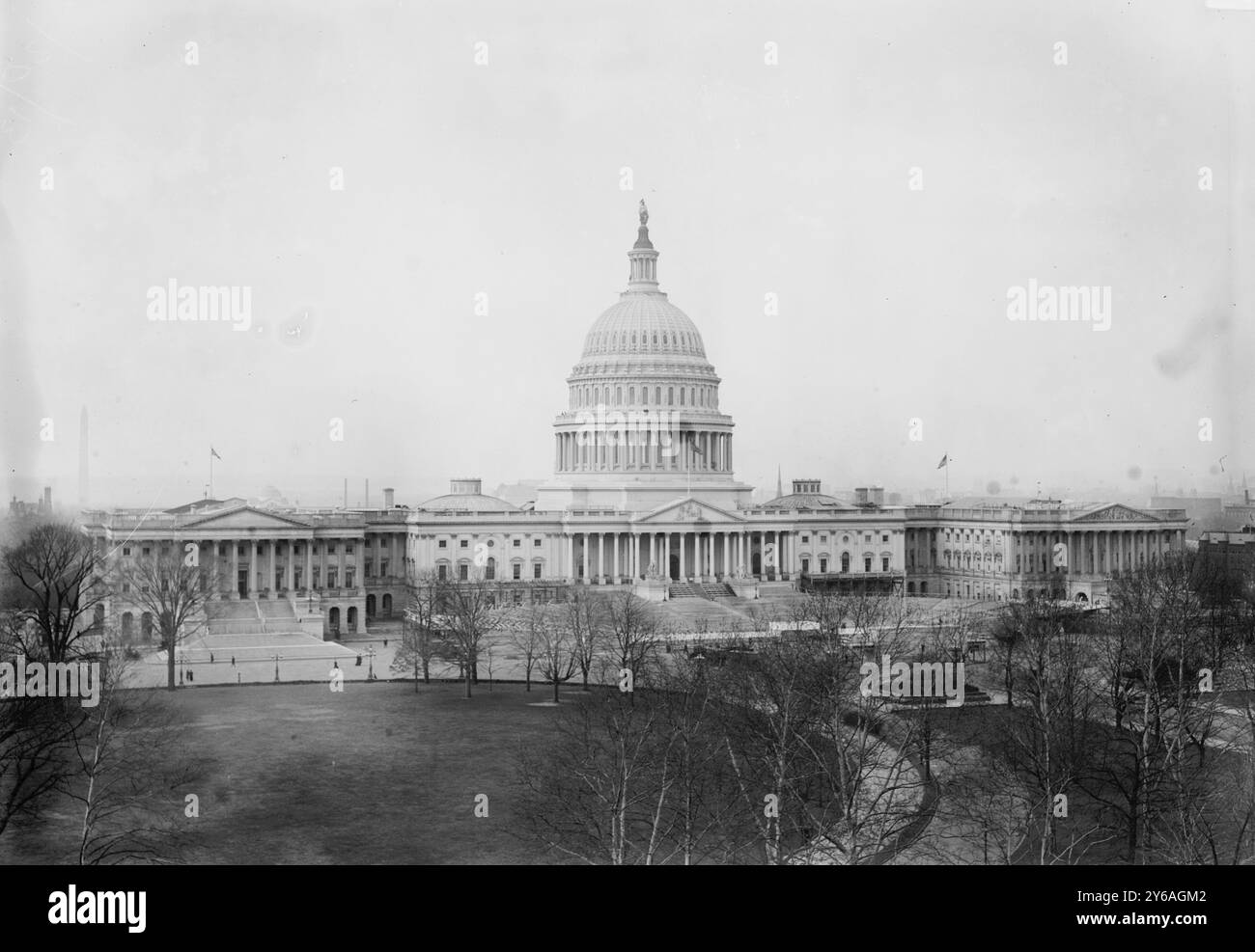 Capitol showing inaugural platform, Photo shows the east front of the ...