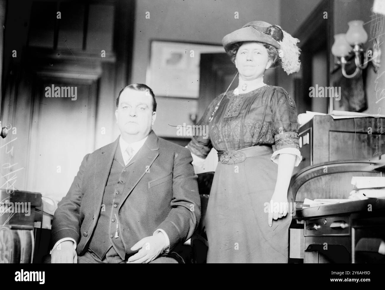 Sen. Perky & wife, Photo shows Idaho Senator Kirtland Irving Perky ...