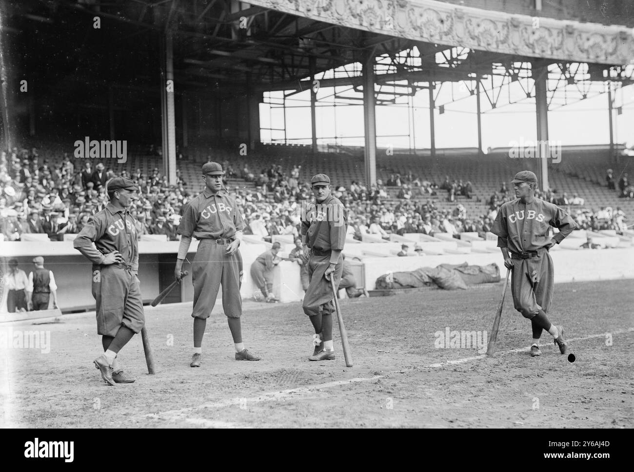 Jimmy Lavender, Ward Miller, Charlie Smith, Tommy Leach, Chicago NL, at ...
