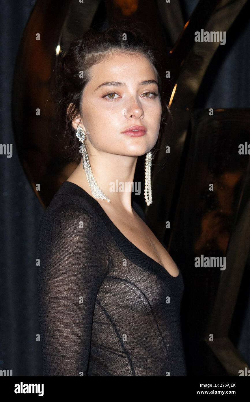 Blanca Soler attending the Yves Saint Laurent Womenswear Spring-Summer 2025 show as part of ...