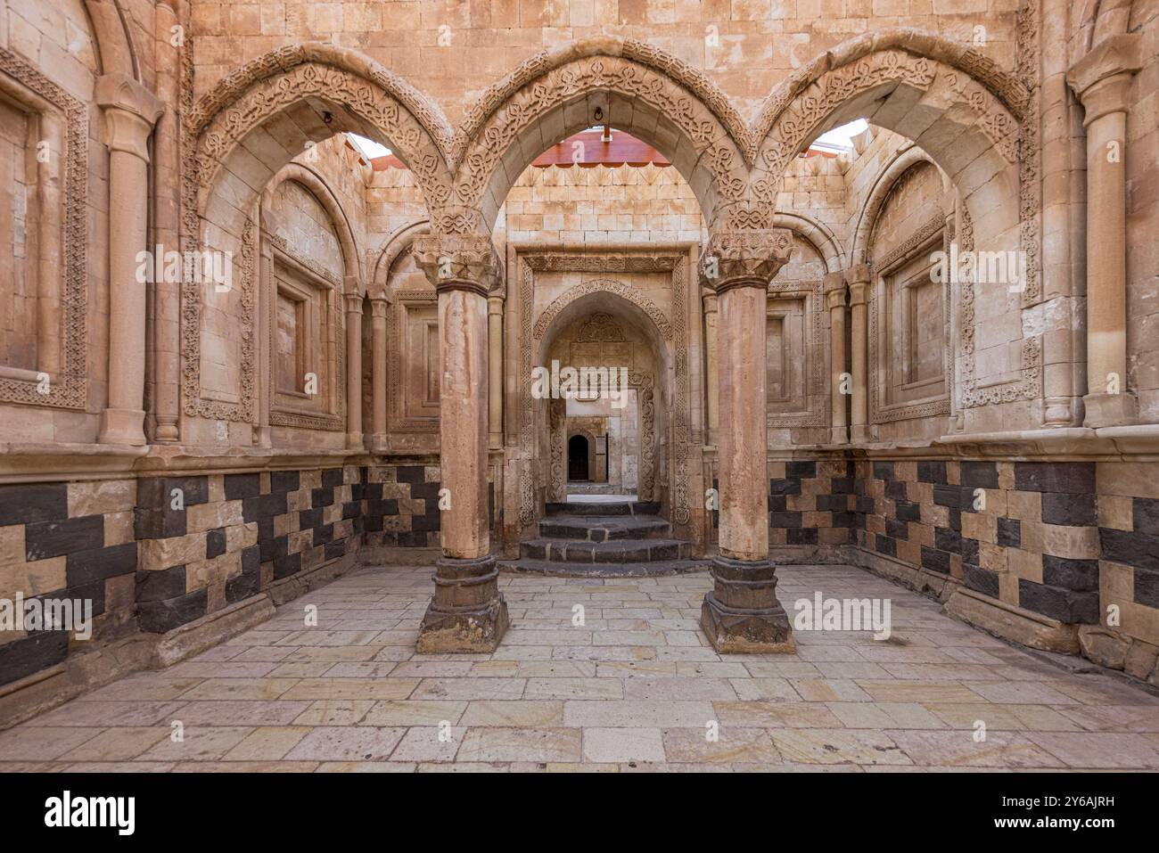 Agri, Turkey, July 5, 2024; Ishak Pasha Palace (Turkish: Ishak Pasa ...