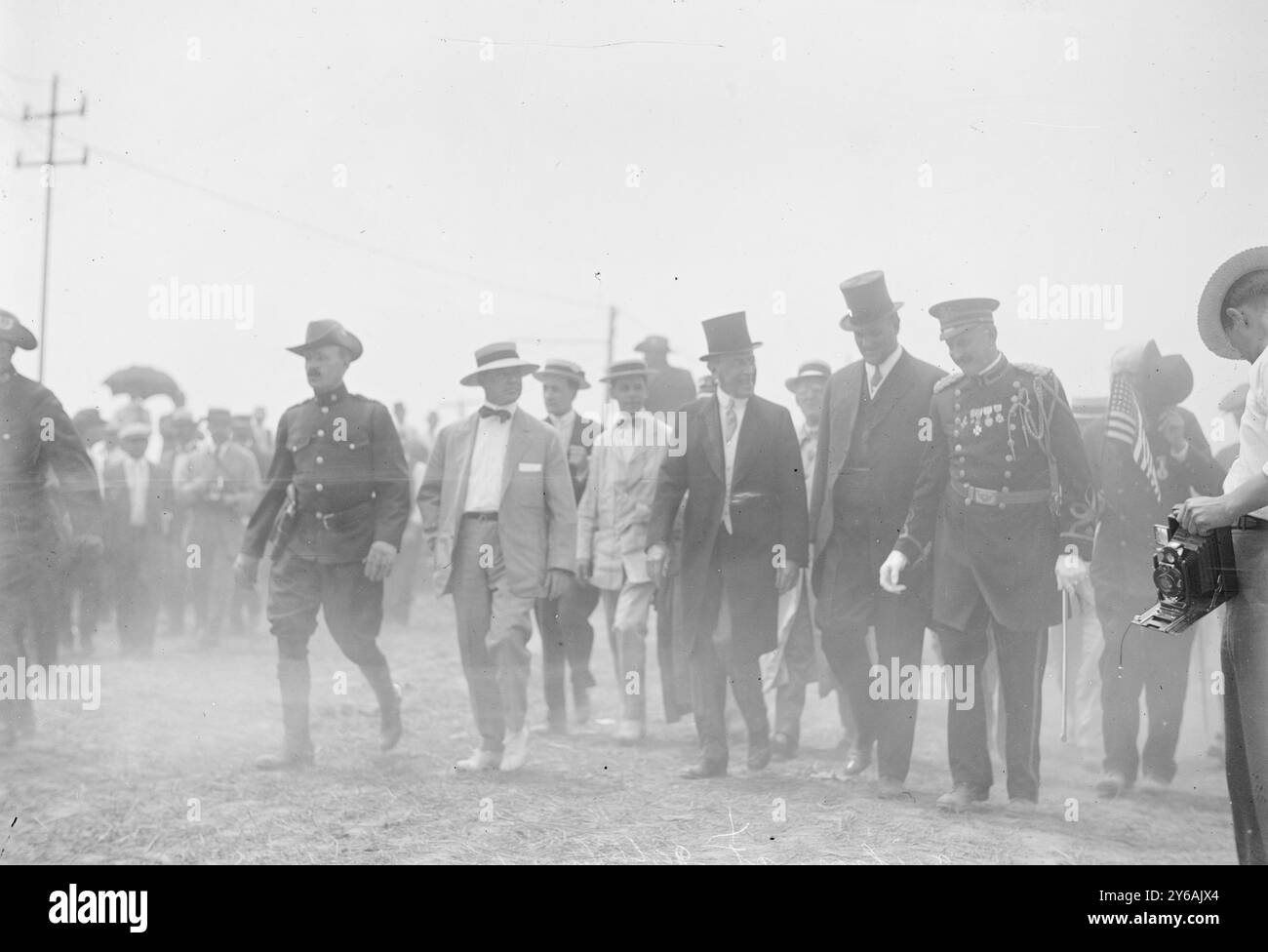 Wilson, Gettysburg, Photo shows President Woodrow Wilson at the ...
