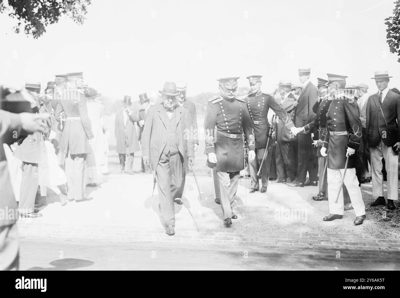 Haldane leaving reviewing grounds, West Point - Gen. C.P. Townsey, Capt ...
