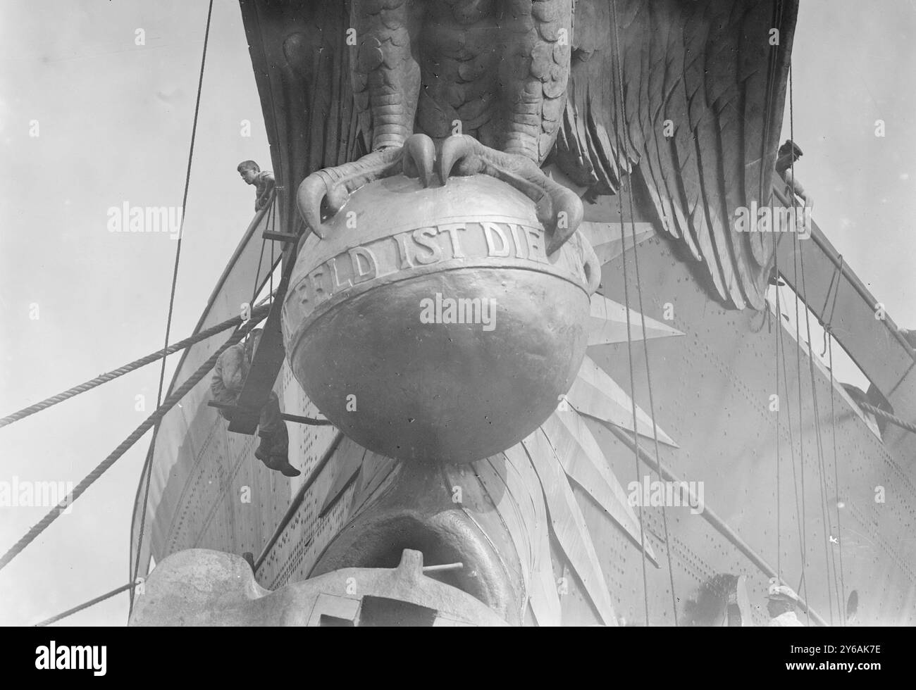 Part of figurehead - IMPERATOR, Photo shows the figurehead of the S.S ...