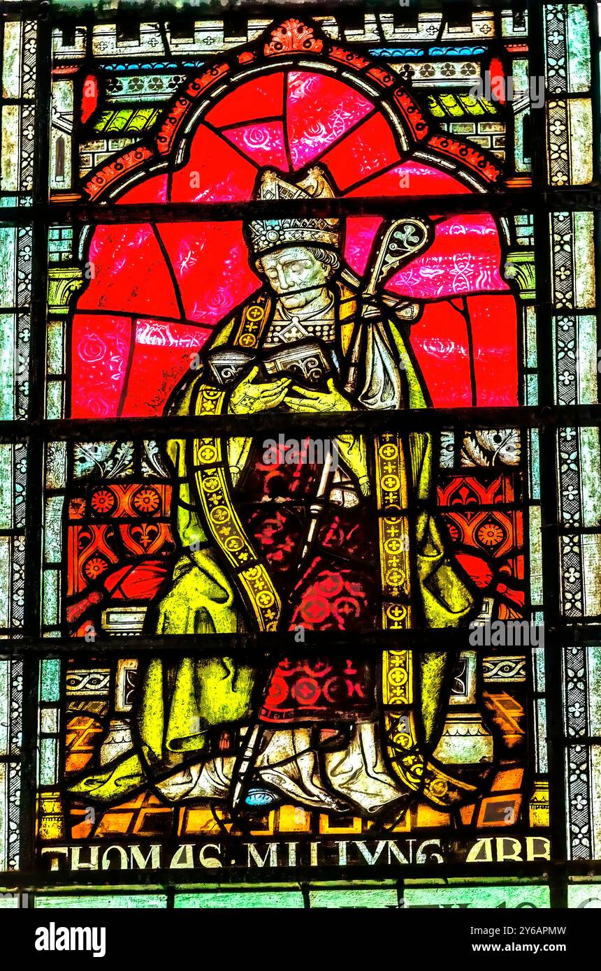 Saint Thamas Becket Archbishop Canterbury Stained Glass Chapter House ...