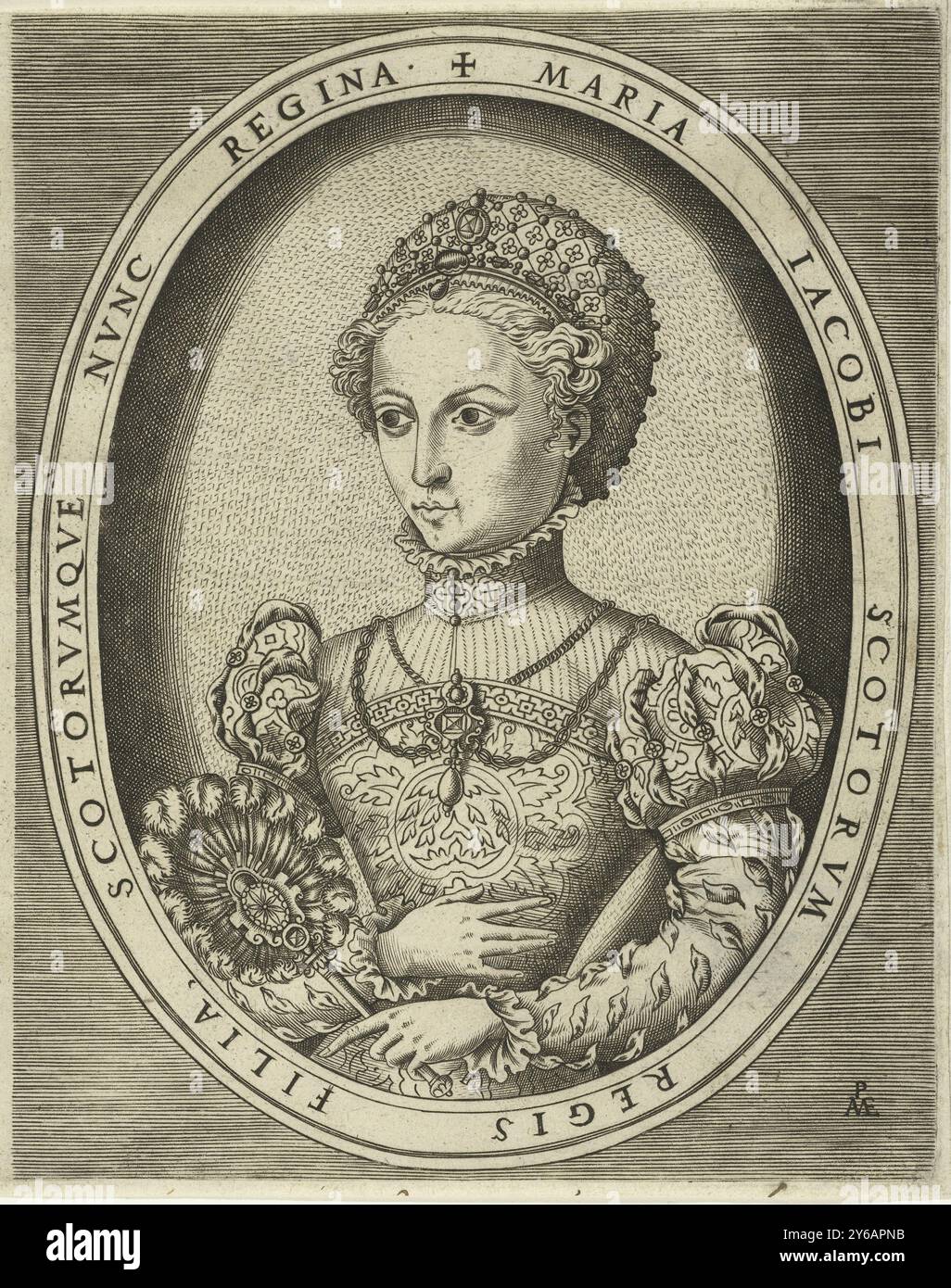 Portrait of Mary I Stuart, Queen of Scots, Portraits of Rulers (series ...