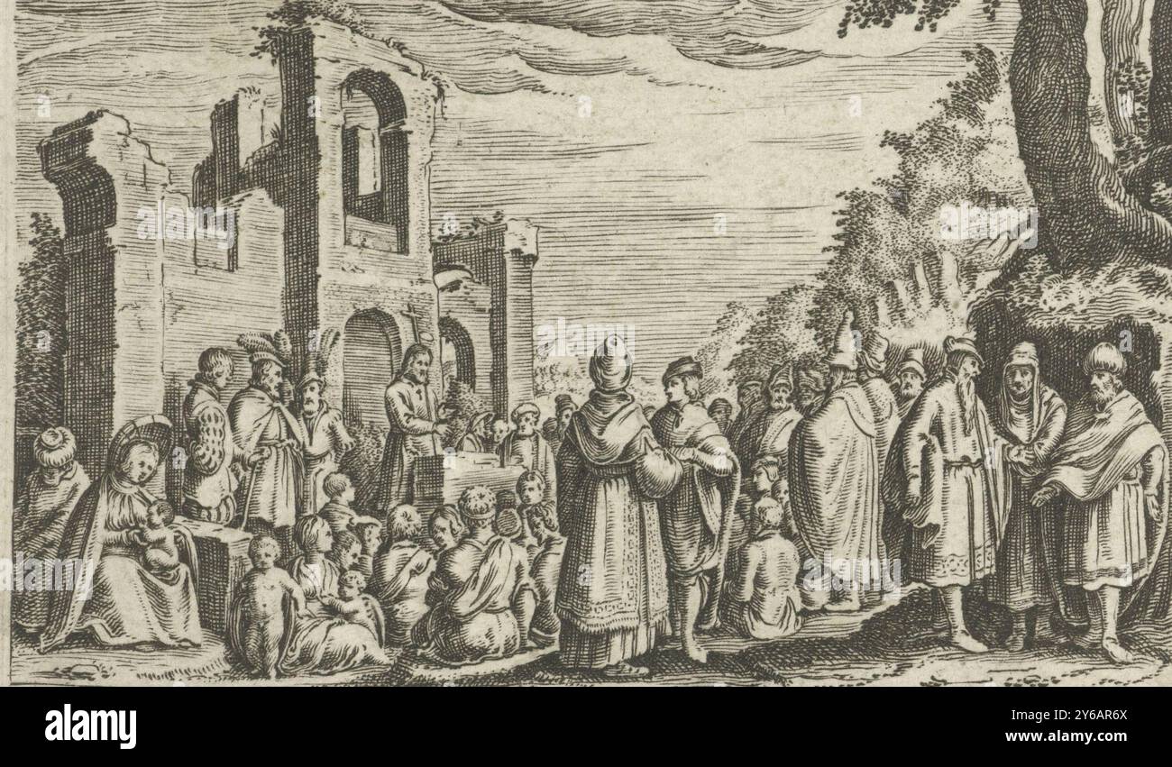 Preaching in front of the a cross hi-res stock photography and images ...