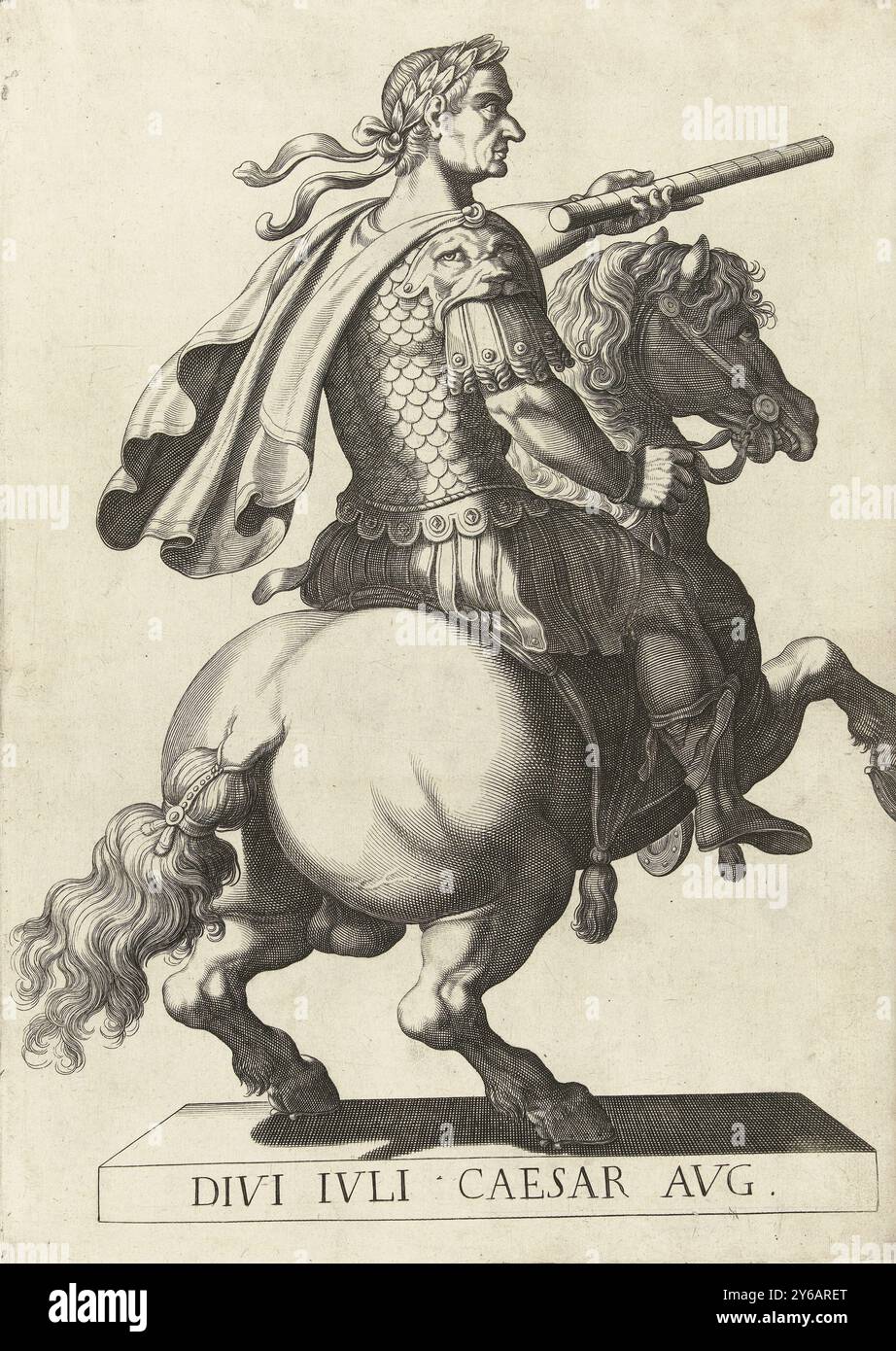 Equestrian portrait of Emperor Julius Caesar, Portraits of Roman ...