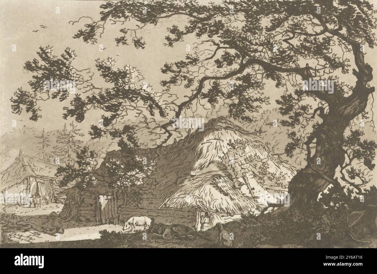Landscape with two farms, Twelve designs Calculated for the Use of ...