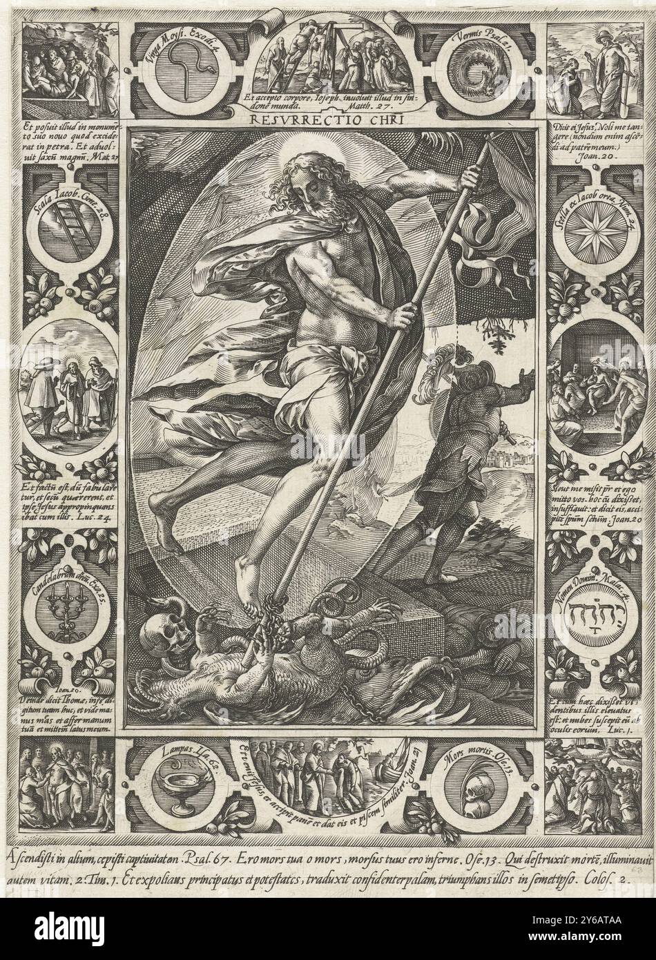 Resurrection of Christ, Allegorical scenes from the life of Christ ...