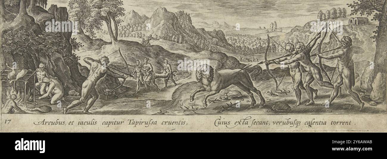 Native american inhabitants hunt hi-res stock photography and images ...