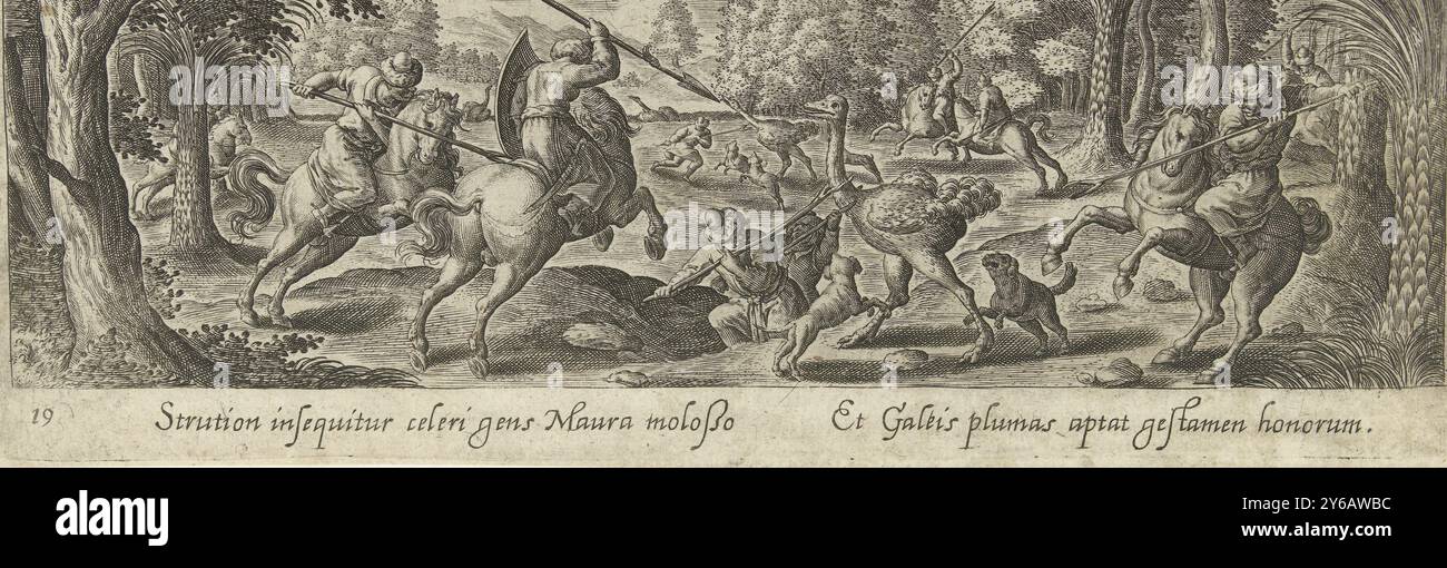 Horsemen hunt ostriches hi-res stock photography and images - Alamy