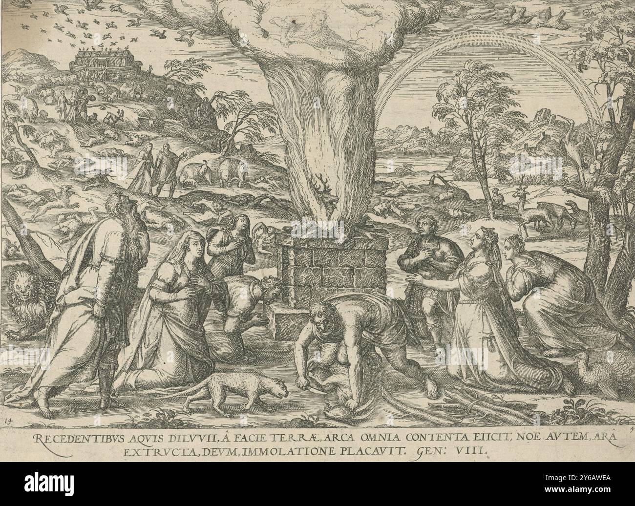 Sacrifice of Noah, Figurae et imagines bibliorum (series title), On the ...