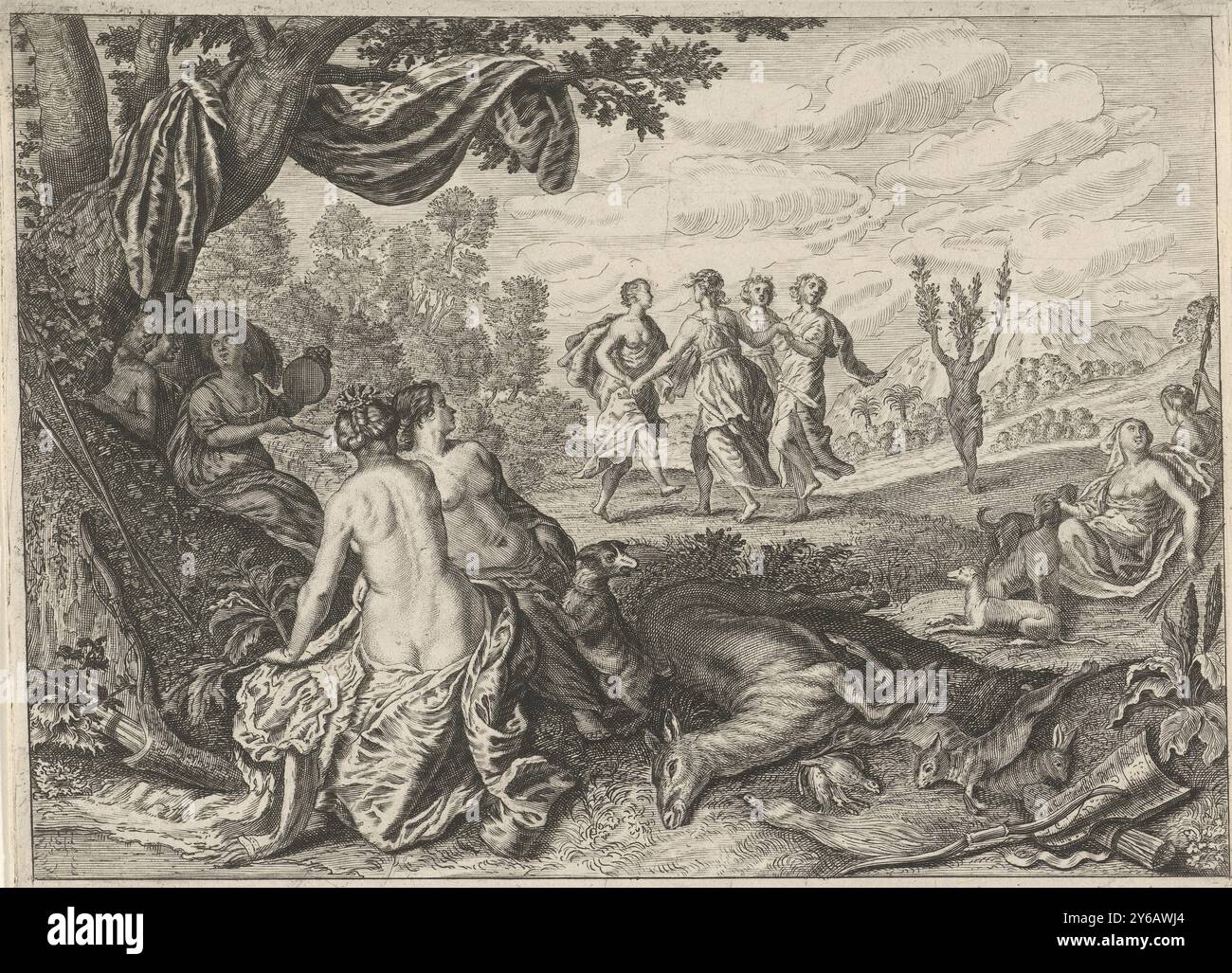 Shepherd dancing engraving hi-res stock photography and images - Alamy