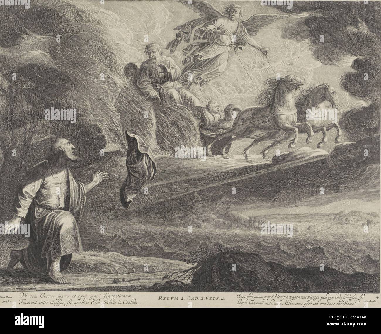 Elijah in the fiery chariot, Story of Elijah (series title), Royal ...