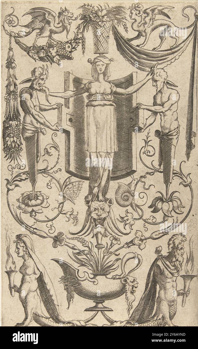 In front of a shield of scrollwork hi-res stock photography and images ...