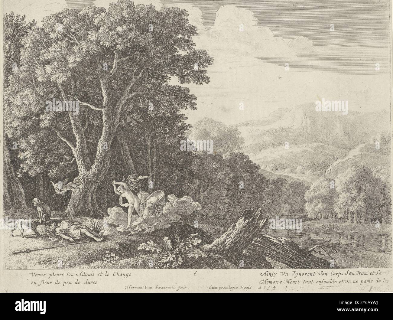 Venus mourns the death of Adonis, Story of Adonis (series title), In a ...