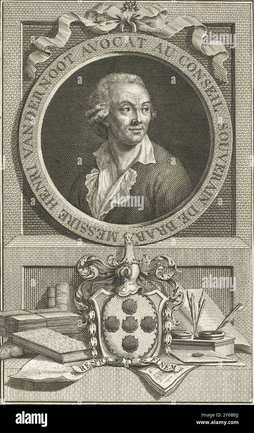 Portrait of the Brabant politician Henri van der Noot who played an ...