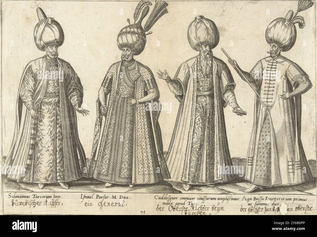 Clothing of Ottoman dignitaries around 1580, Traditional clothing from ...