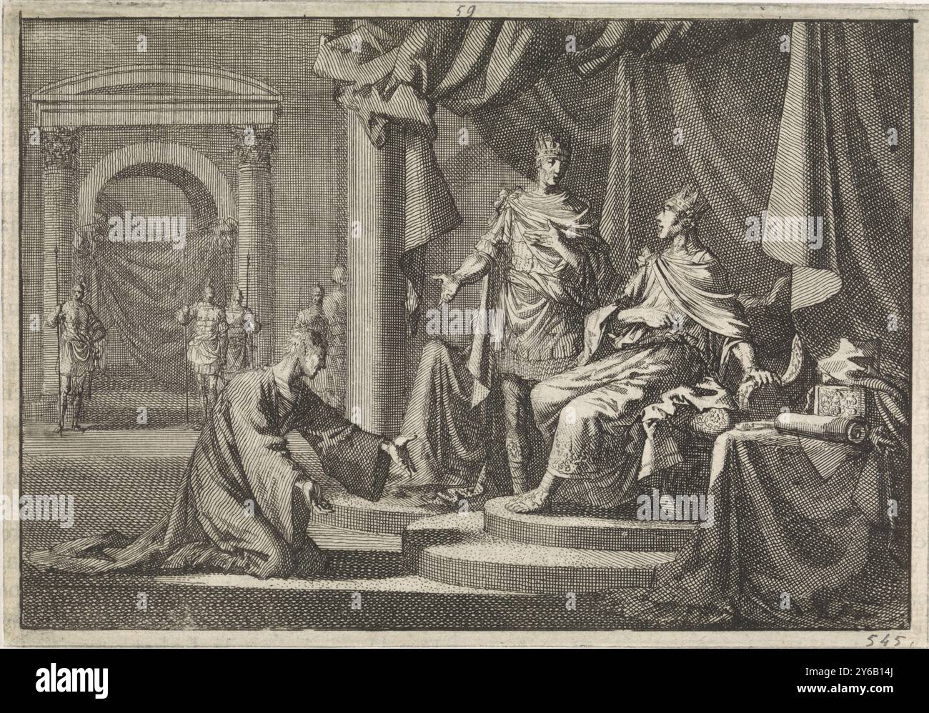 Pheroras kneels hi-res stock photography and images - Alamy