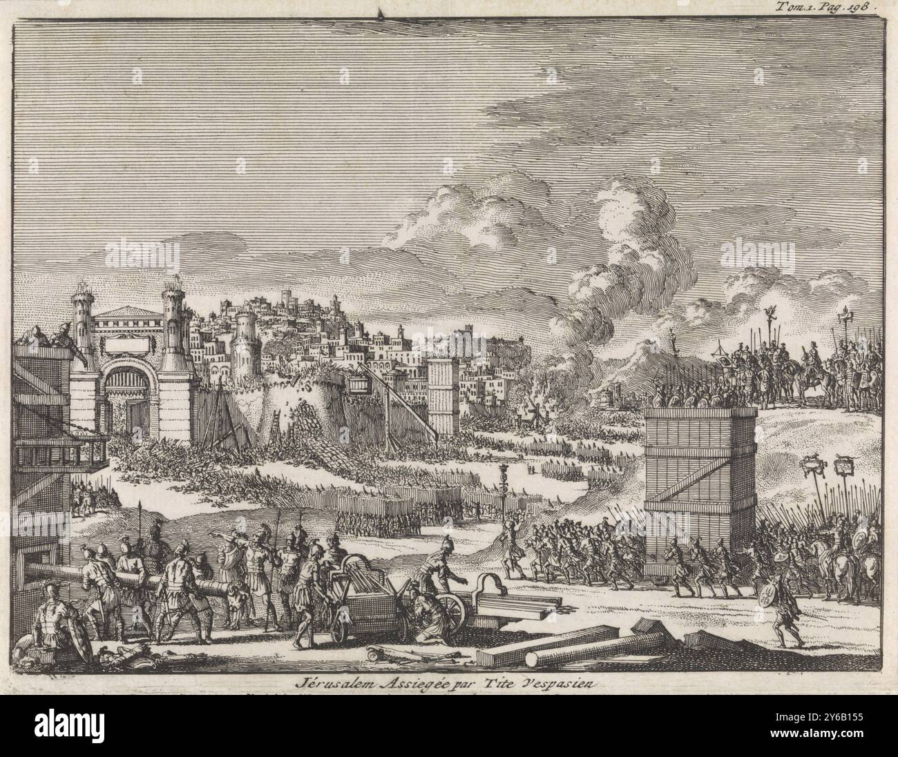 Jerusalem besieged by Titus, Jérusalem Assiegée par Title Vespasien ...