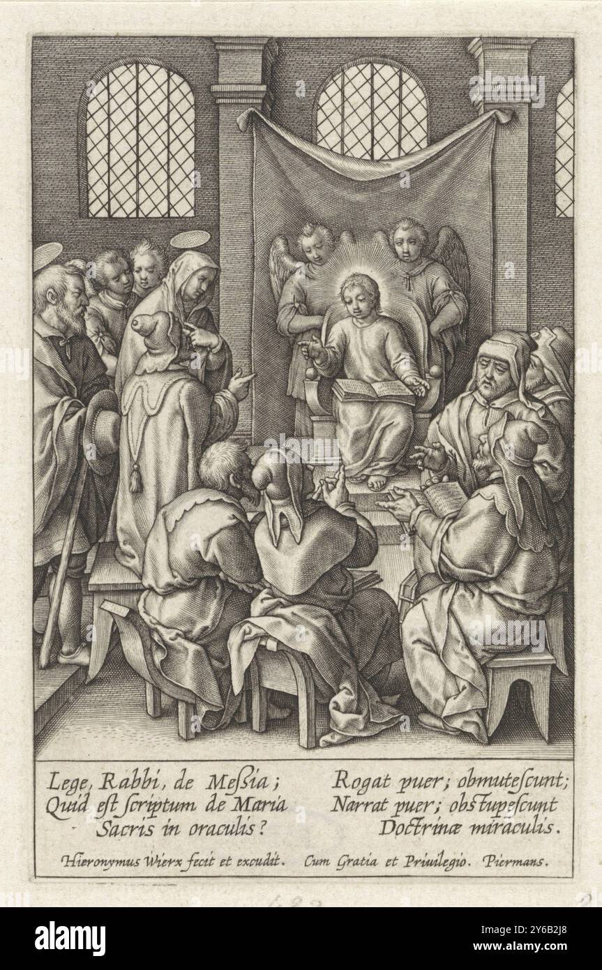 Christ as a twelve-year-old in the temple, Life of the Virgin Mary (series title), Vita Deiparæ ...