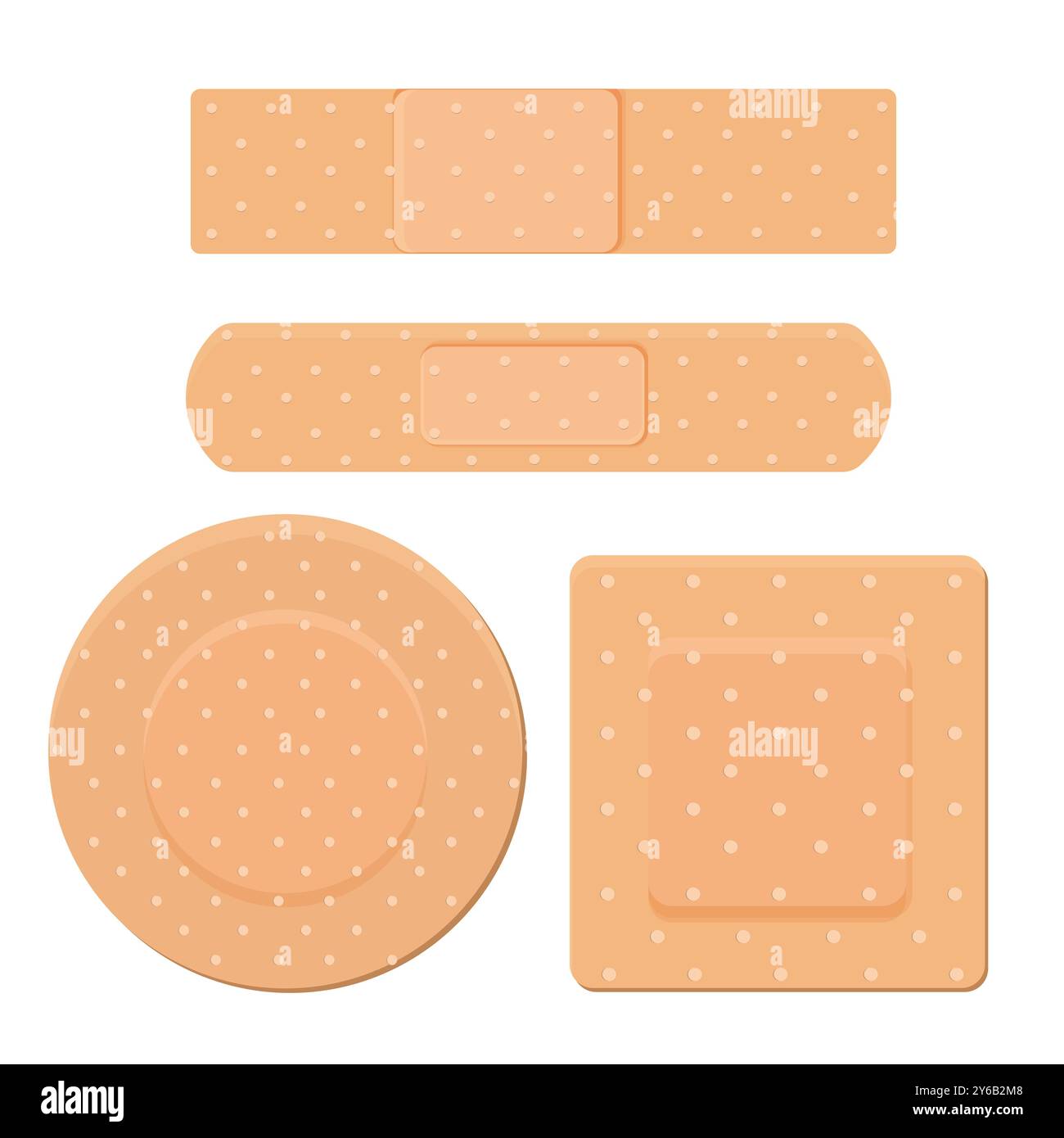 Medical plaster, strip. Breathable patch set. Firs aid tape, Different ...