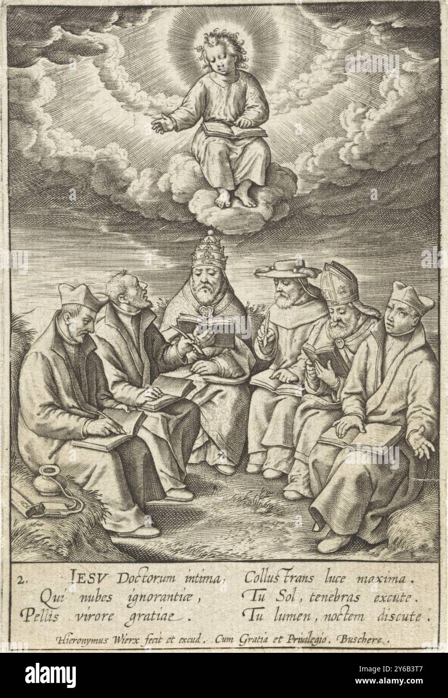 Adoration of the Christ Child by Clergy, Adoration of the Christ Child (series title), Six ...