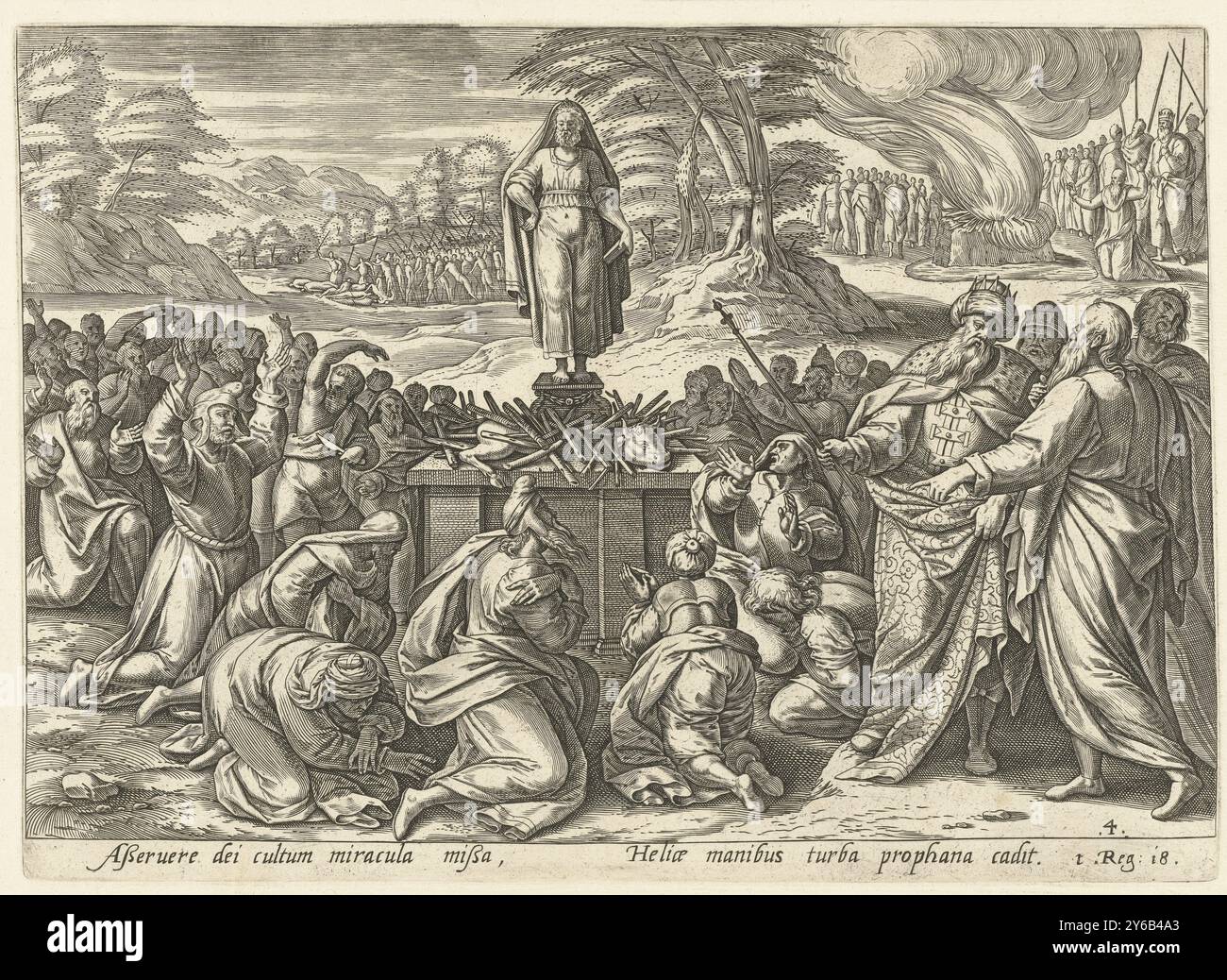 Elijah competes with the prophets of Baal, History of Elijah (series ...