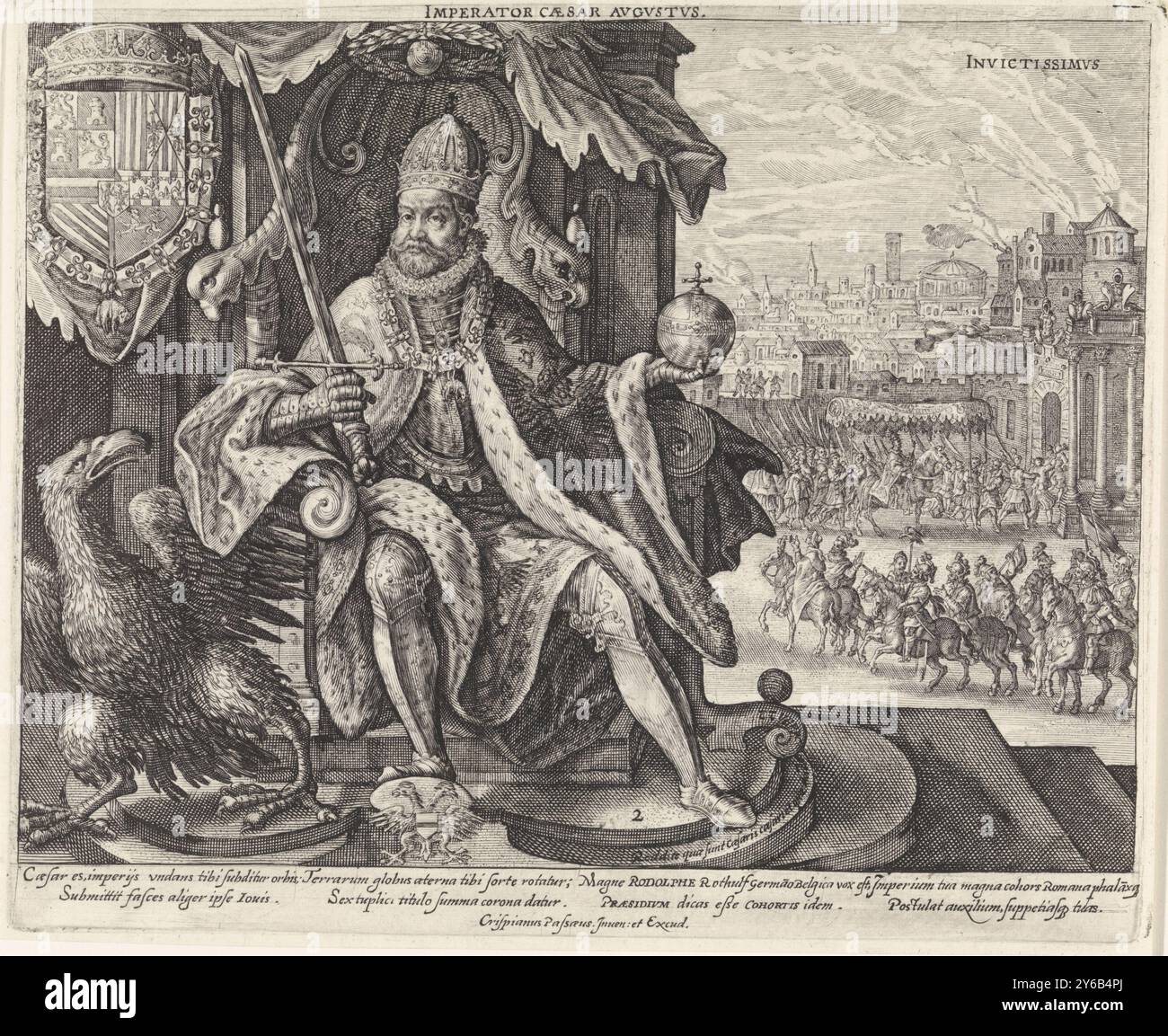 Rudolf II of Habsburg, Imperator Cæsar Avgvstvs. (title on object ...