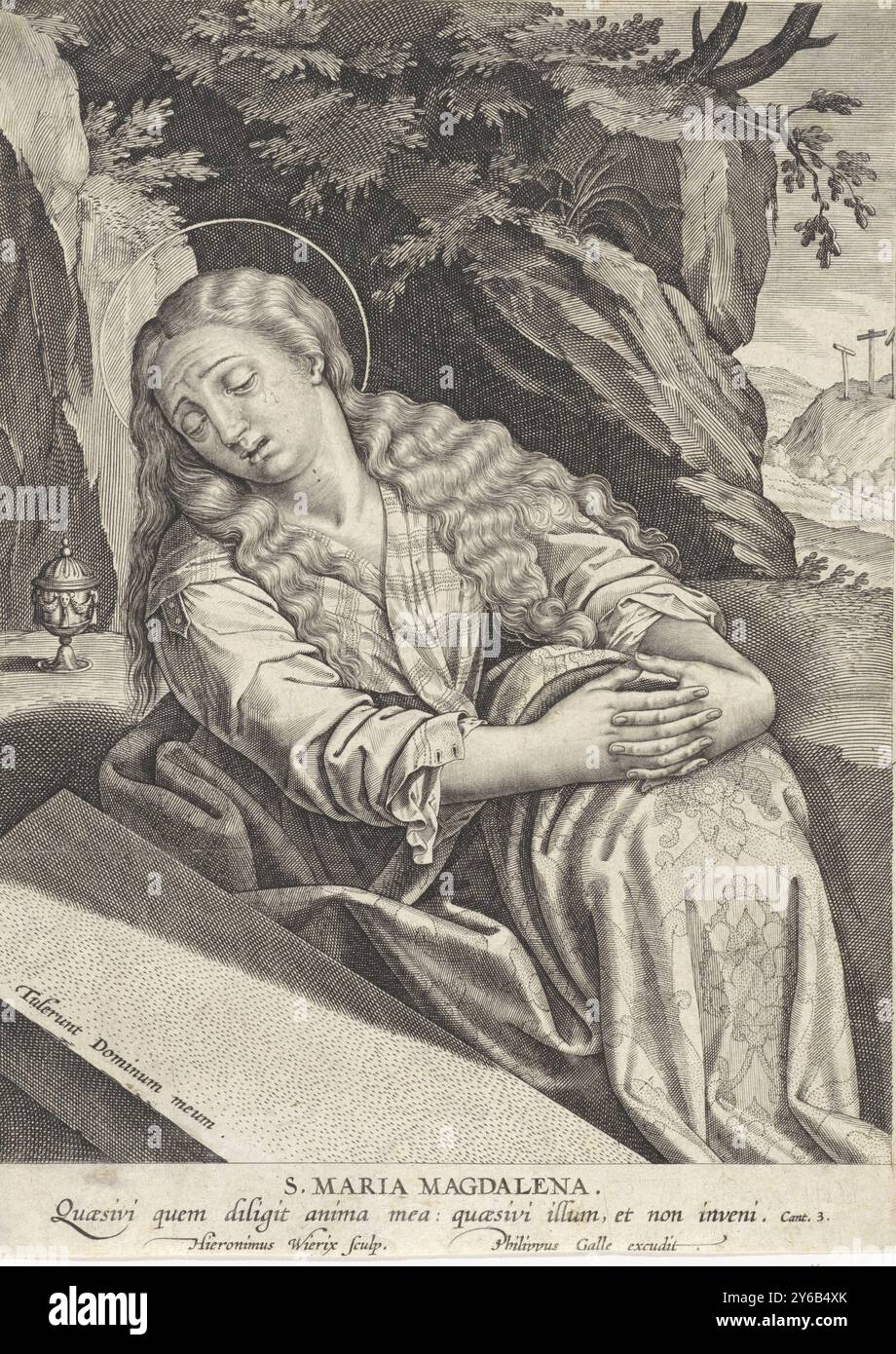 Mary Magdalene at the tomb of Christ, S. Mary Magdalene (title on ...