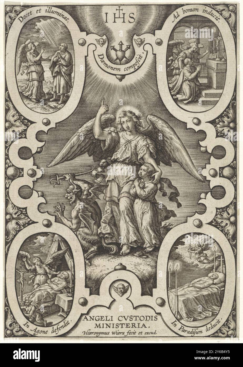 The duties of a guardian angel, Angeli Cvstodis Ministeria (title on ...