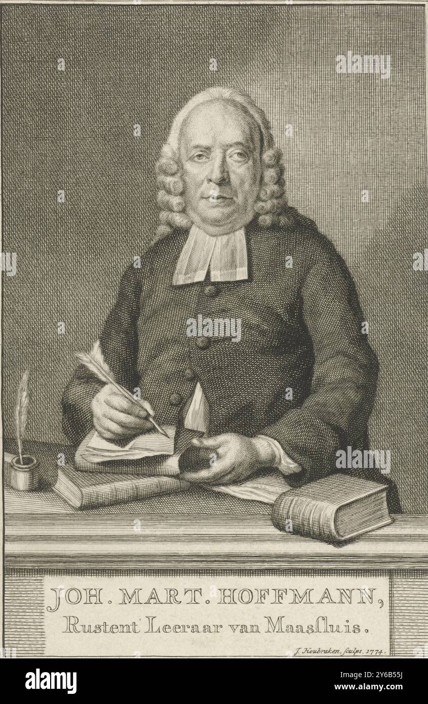 Portrait of Johannes Martinus Hoffman, Joh. Mart. Hoffmann (title on ...