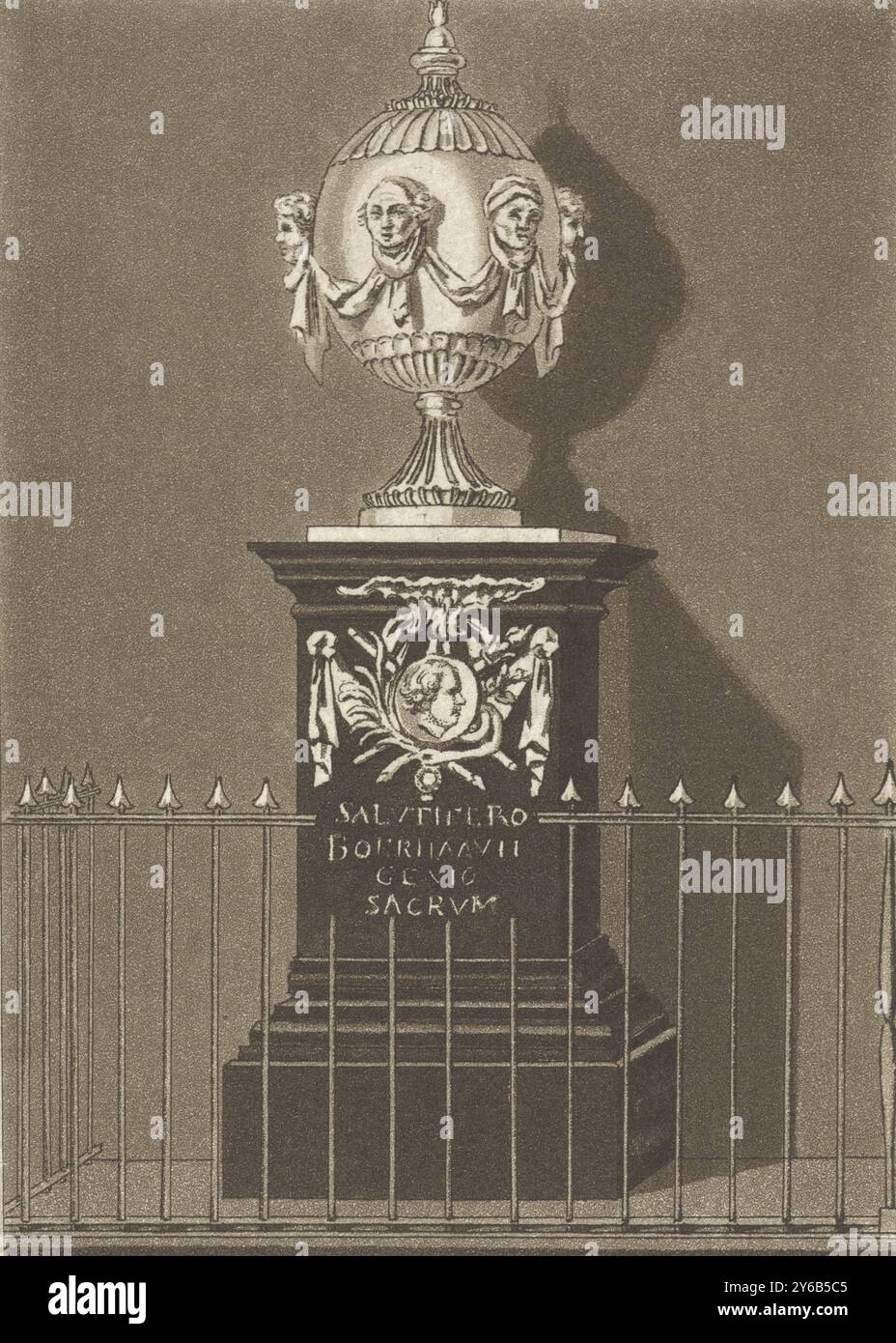 Tomb of Herman Boerhaave, Tomb of Boerhave, in the St. Peter's Church ...