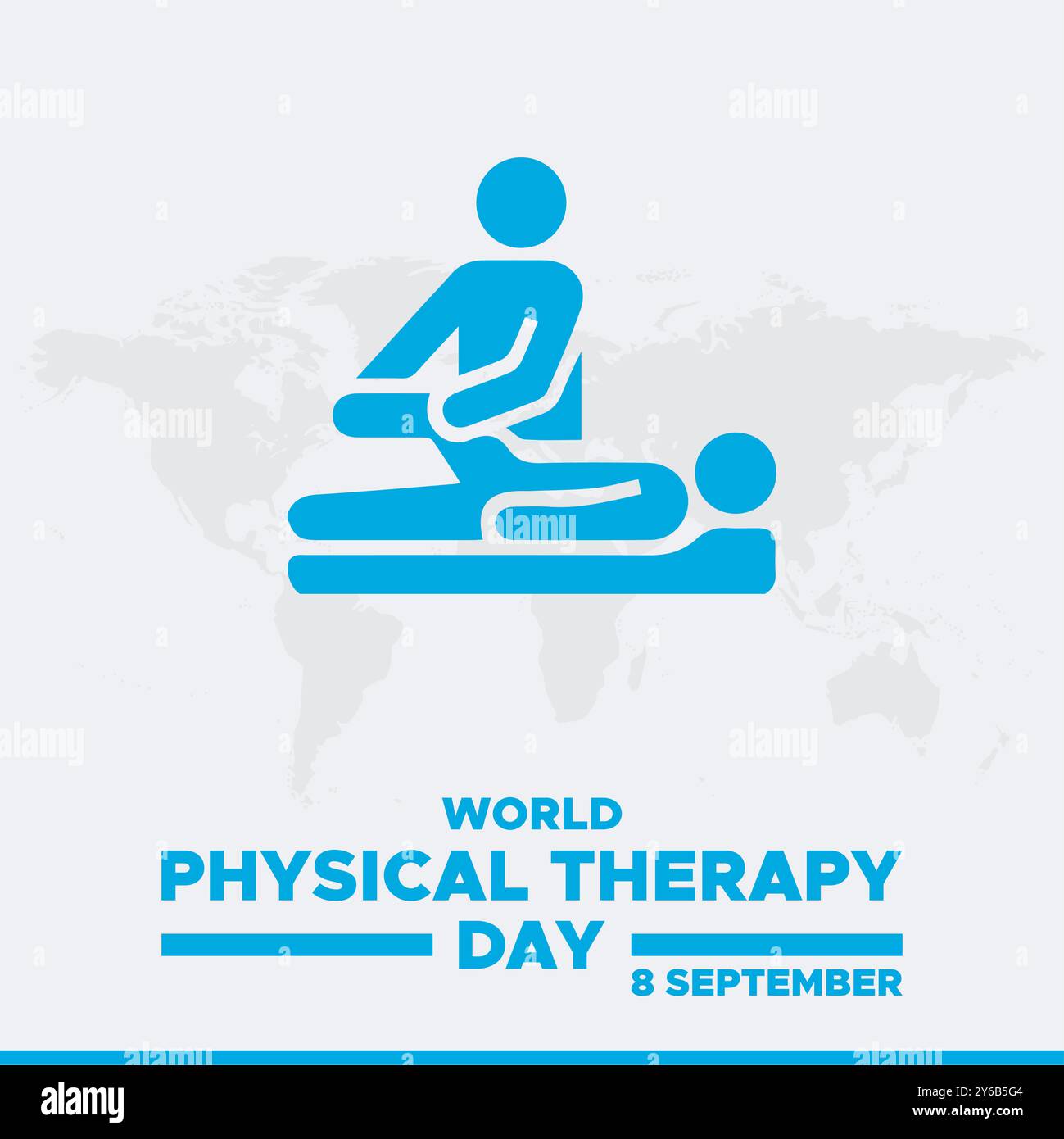 World Physical Therapy Day, 8 September, greeting card, editable ...