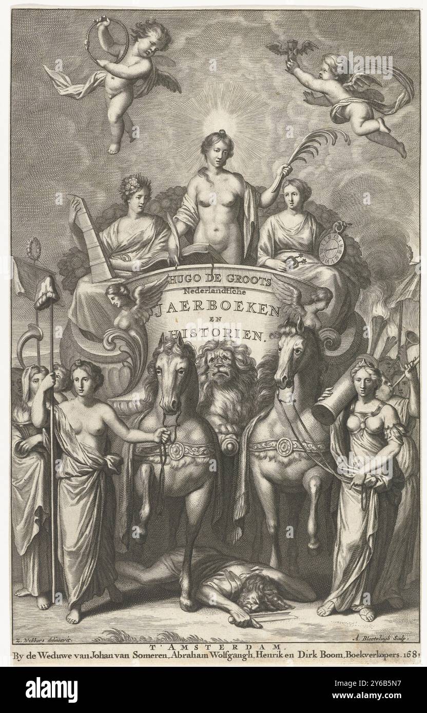 Hugo de groots nederlandtsche jaerboeken en historien hi-res stock ...