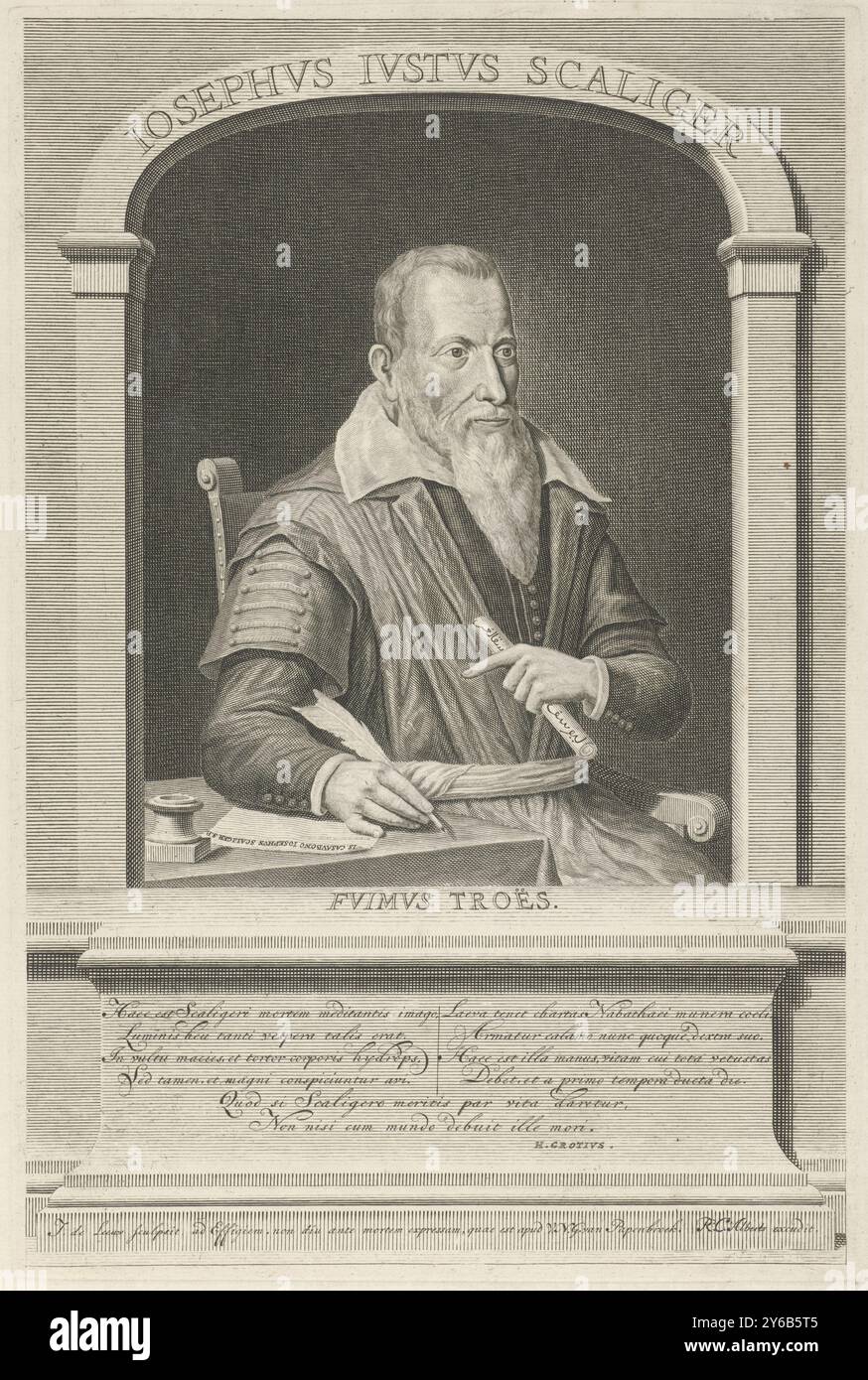 Portrait of Josephus Scaliger, Portrait of Josephus Scaliger ...