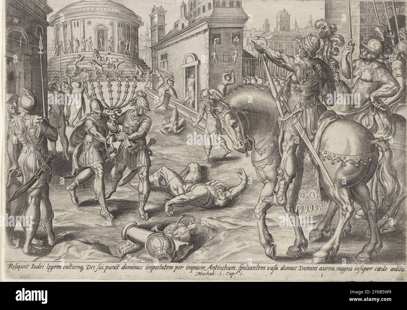 Antiochus Epiphanes plunders the temple of Jerusalem, History of the ...