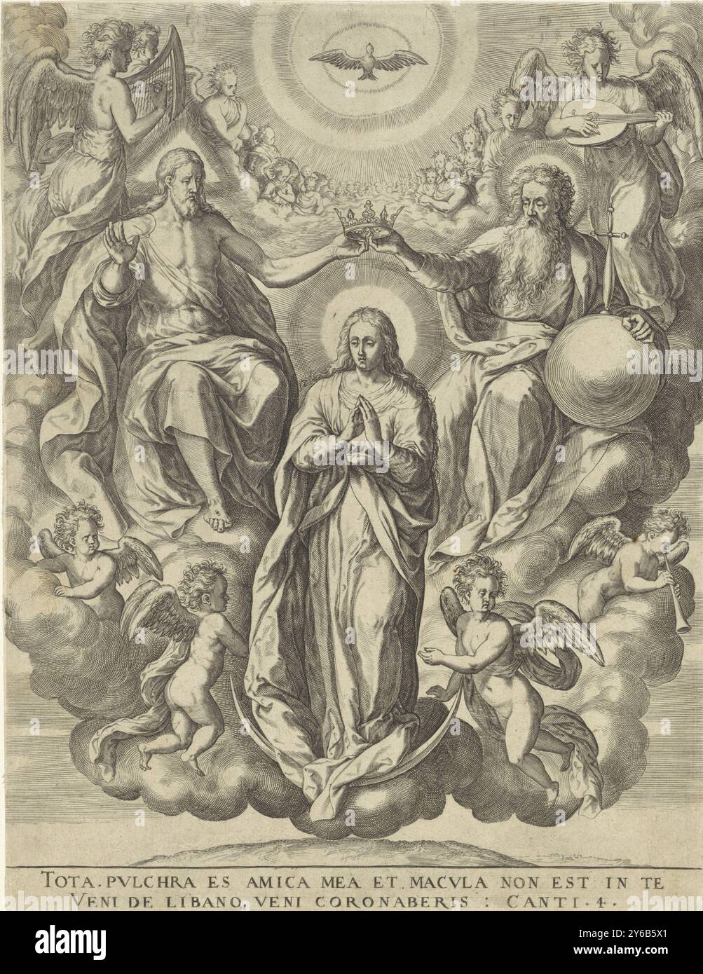 Coronation of Mary, In heaven, Mary is crowned by Christ and God the ...