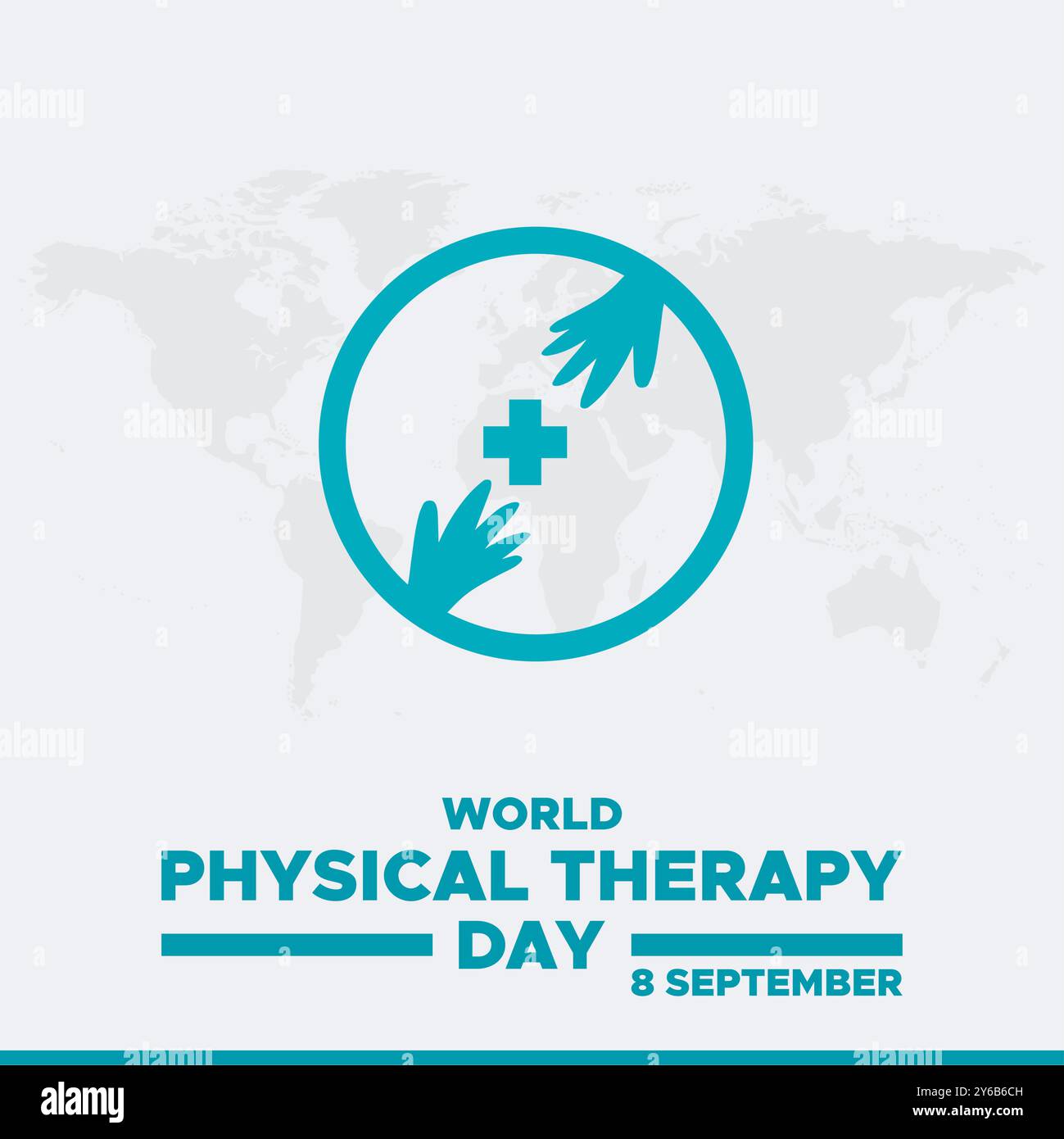 World Physical Therapy Day, 8 September, greeting card, editable ...