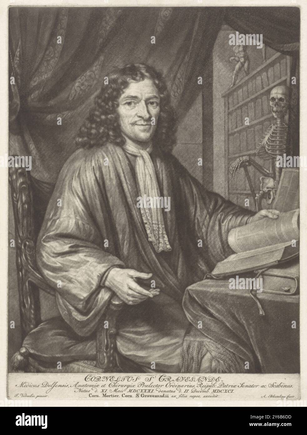 Portrait of Cornelius 's-Gravesande, Portrait of Cornelius 's ...