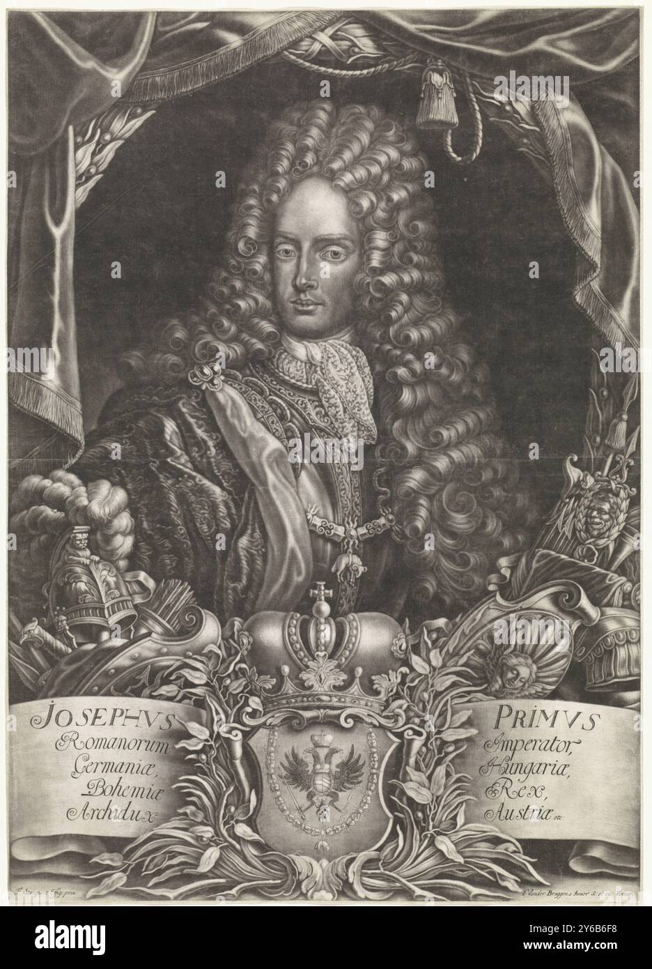 Portrait of Emperor Joseph I, Josephus Primus (title on object ...