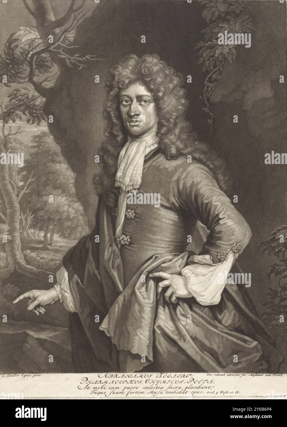 Portrait of Abraham Bogaert, The pharmacist, poet and prose writer ...
