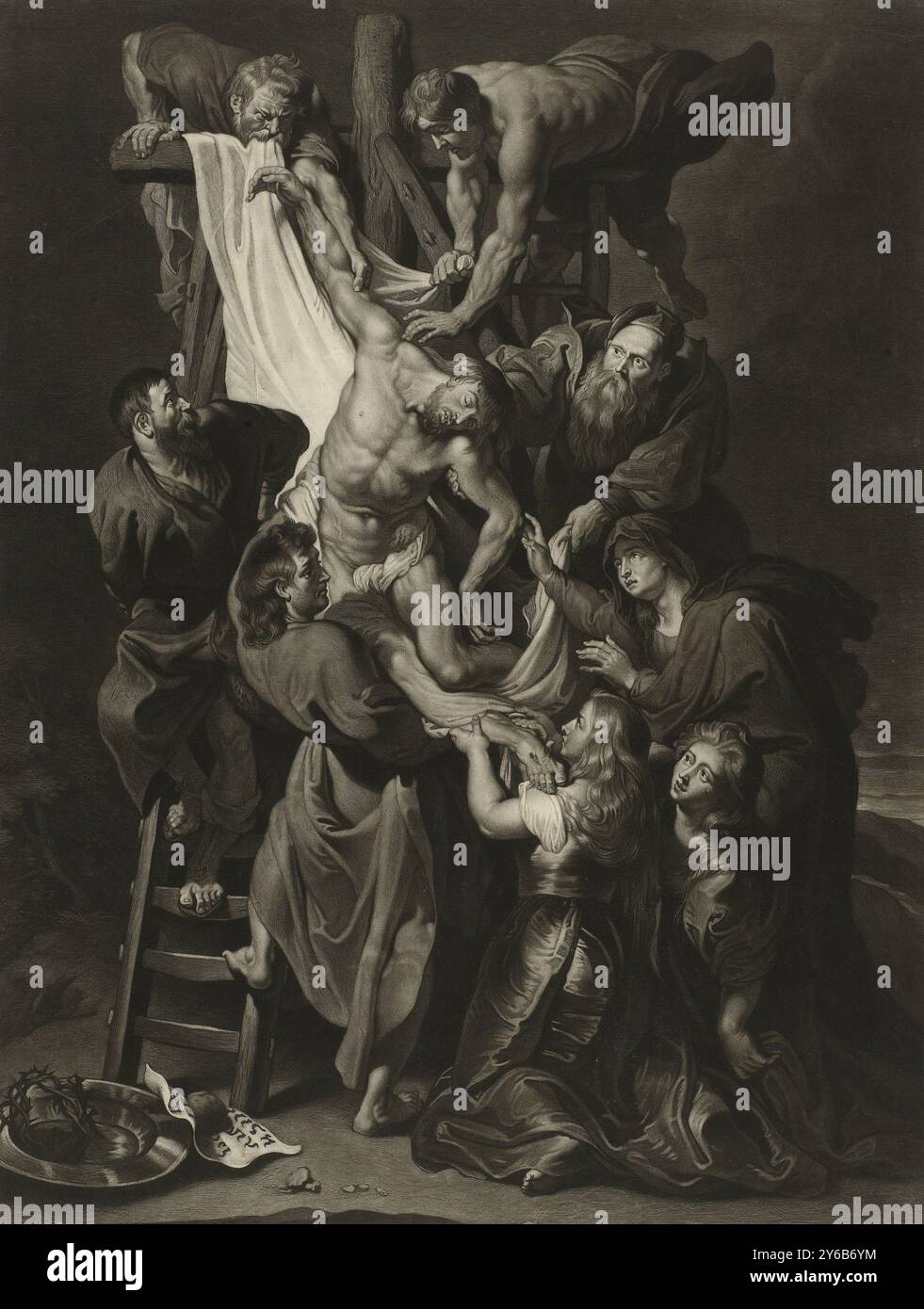 Descent from the Cross, The Descent from the Cross (title on object ...