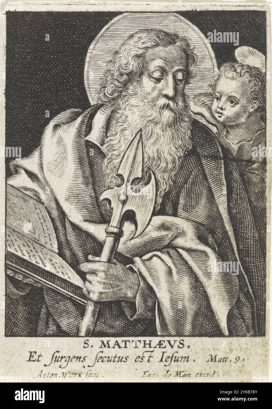 Evangelist Matthew, S. Matthævs (title on object), Four Evangelists ...
