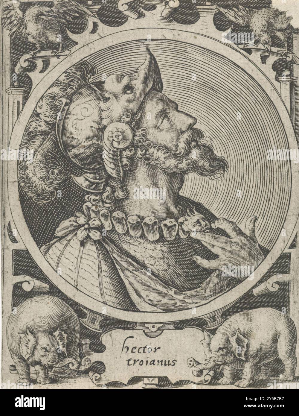 Hector of Troy as one of the nine heroes, The nine heroes (series title ...