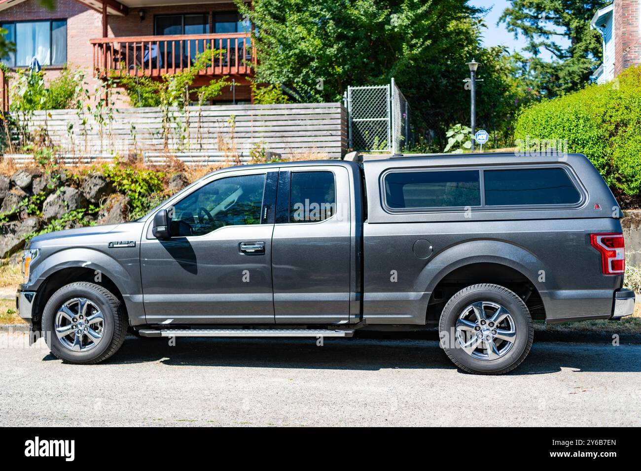Seattle, WA, USA -July 3, 2024: 2015 ford F150 SUPER CAB 6.5FT NEW BODY ...